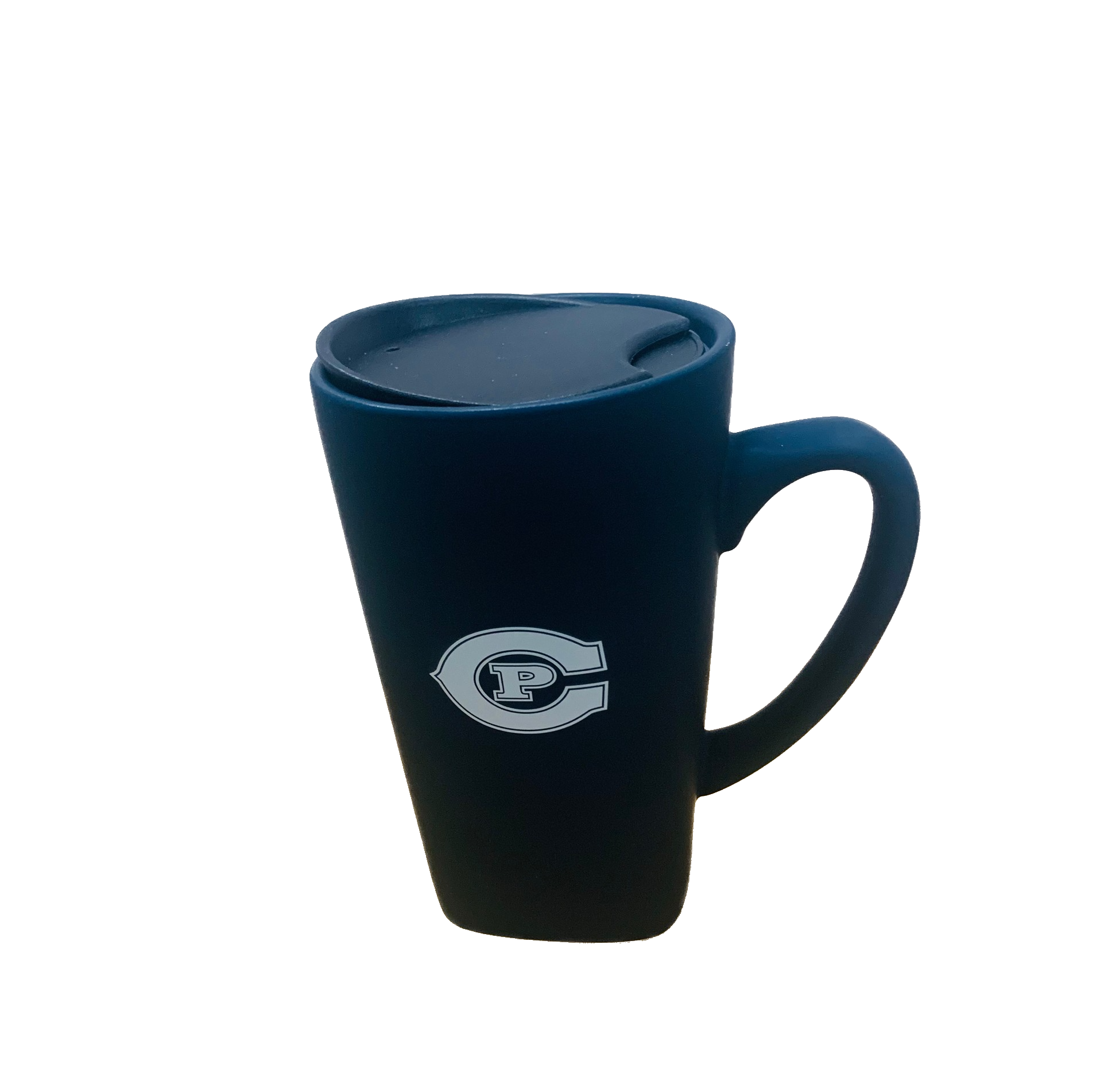Navy Mug with Lid, 16 0z. | Creighton Prep JayMart